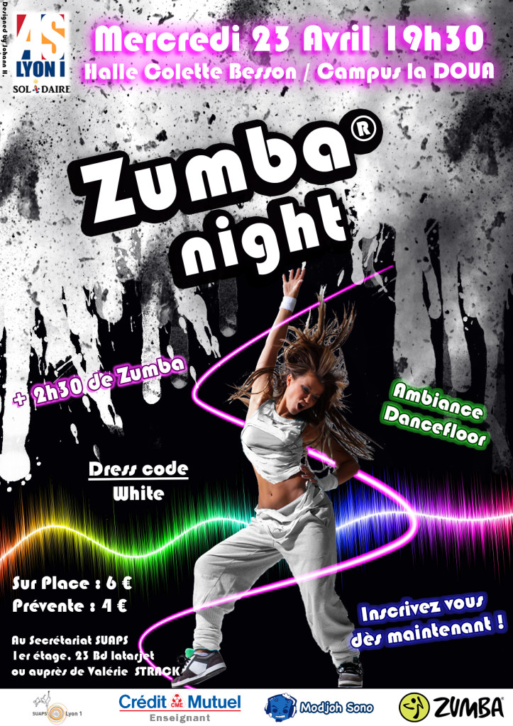 Nuit du fitness: Zumba Night - AS Lyon 1